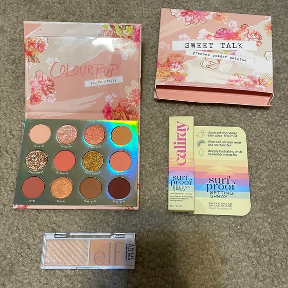 Colourpop | Makeup | Colourpop Palette Cali Ray Setting Spray Elf Face ...